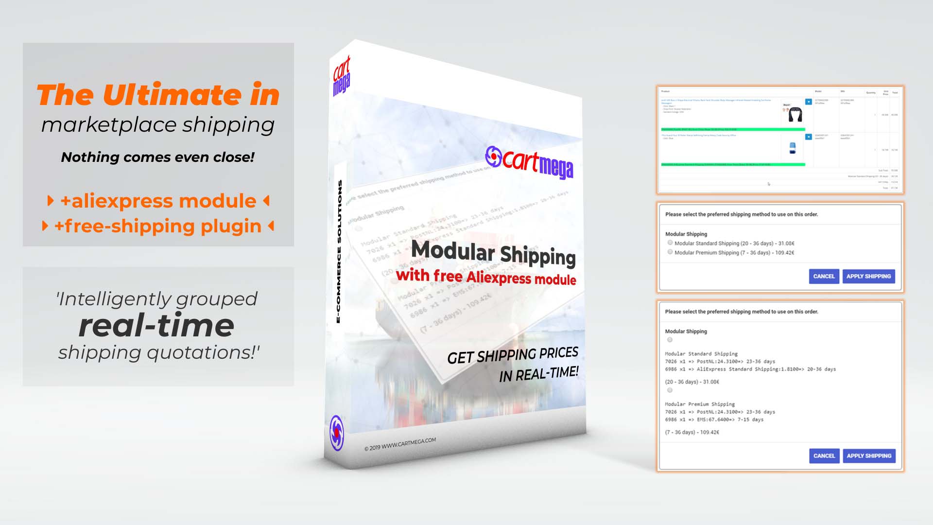 Modular Shipping for OC 2.3.x [Administration] Cartmega