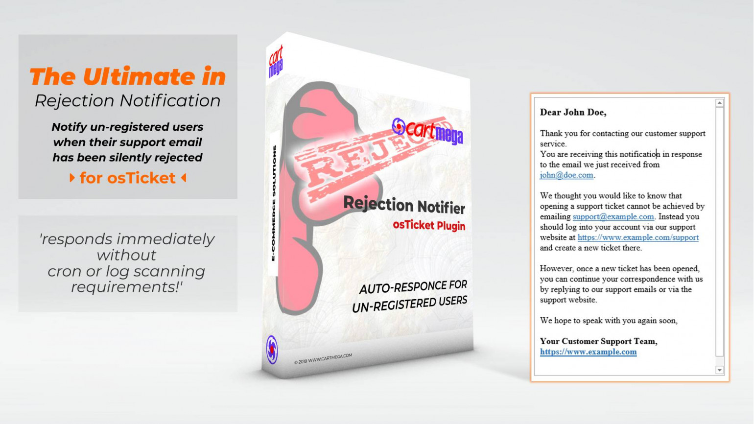 Rejection Notifier for osTicket [osTicket] Cartmega